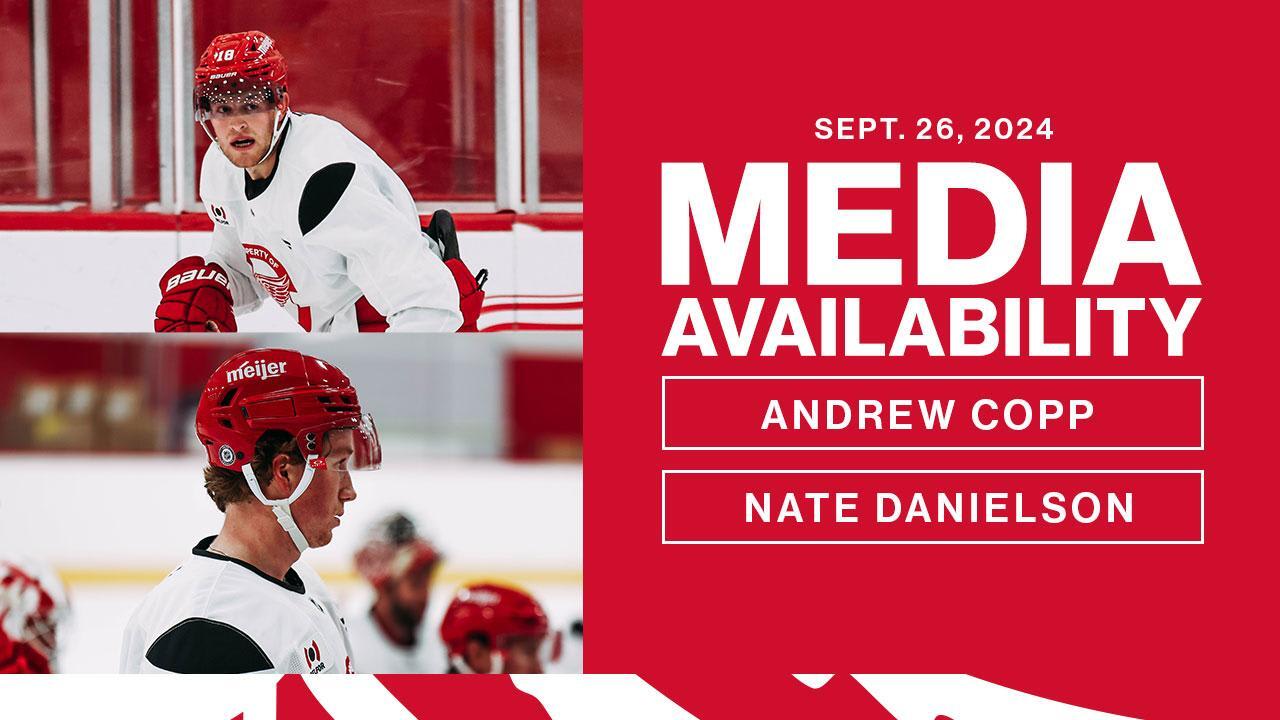 Andrew Copp & Nate Danielson Media Availability | Detroit Red Wings