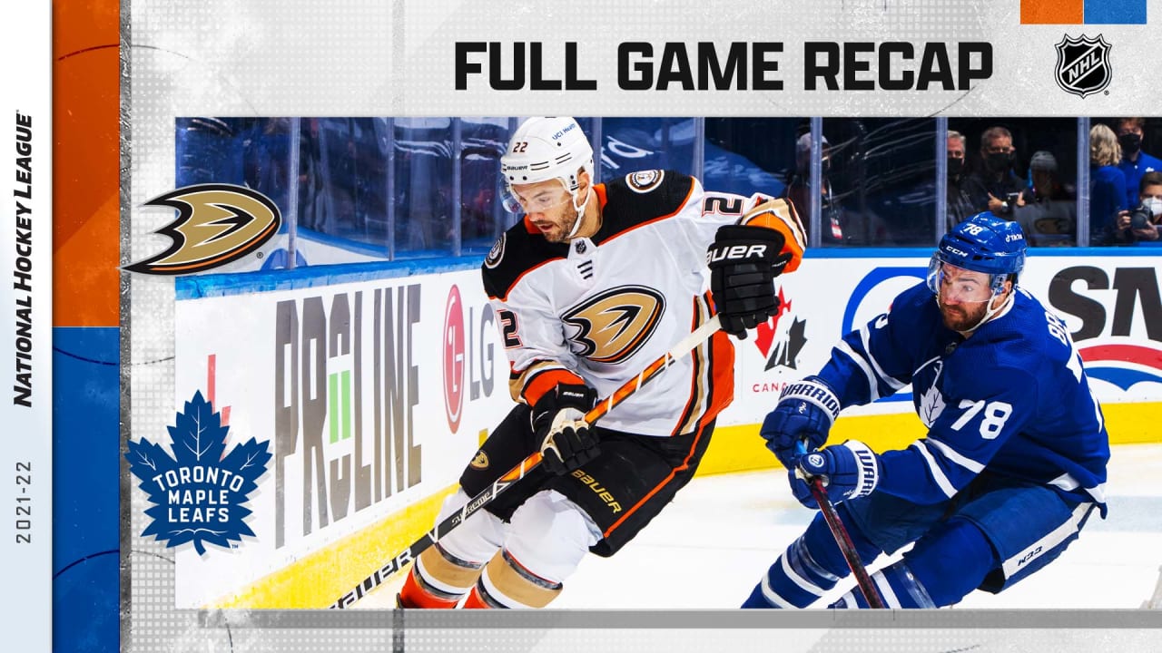 Recap: TOR 4, ANA 3 - F/SO | NHL.com