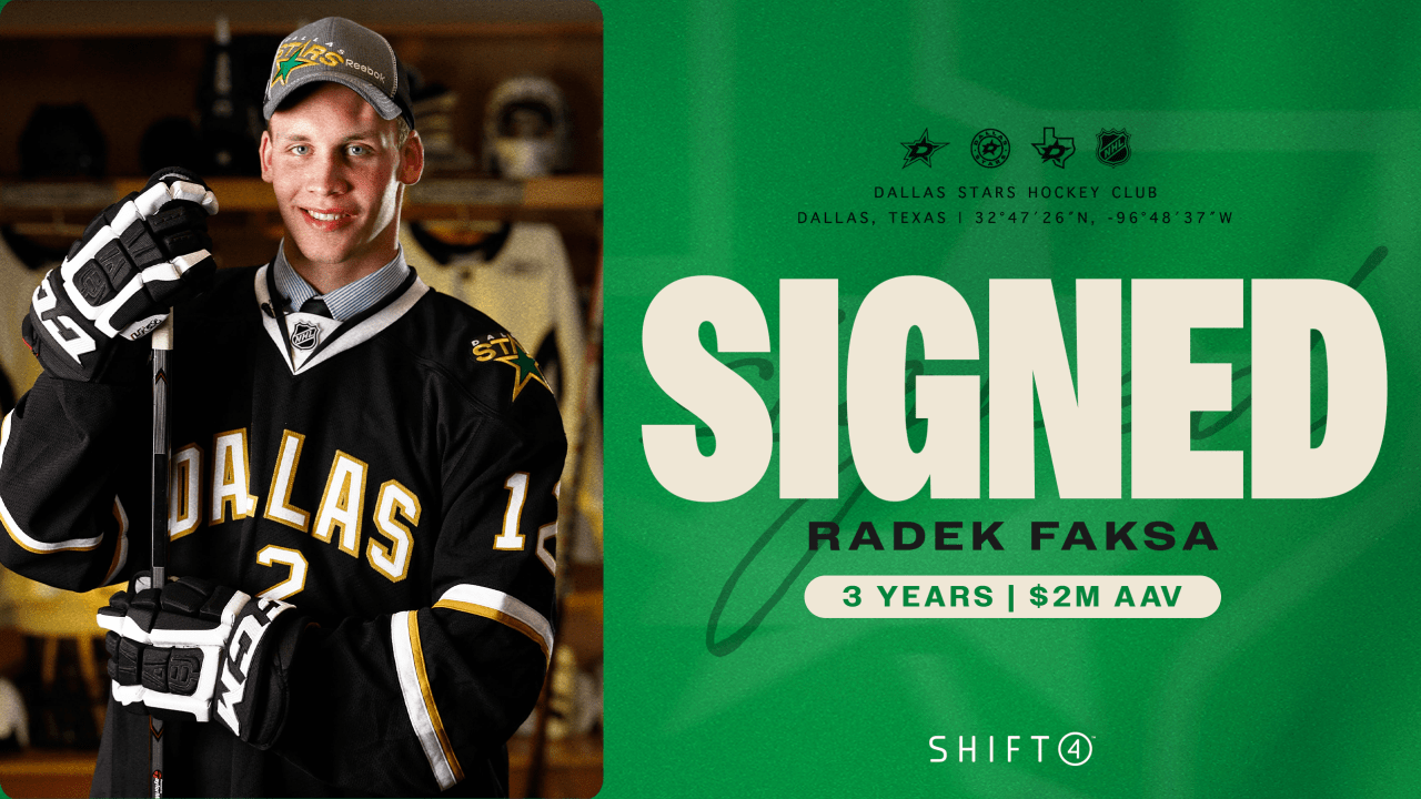 Dallas Stars sign forward Radek Faksa to three-year, $6 million ...