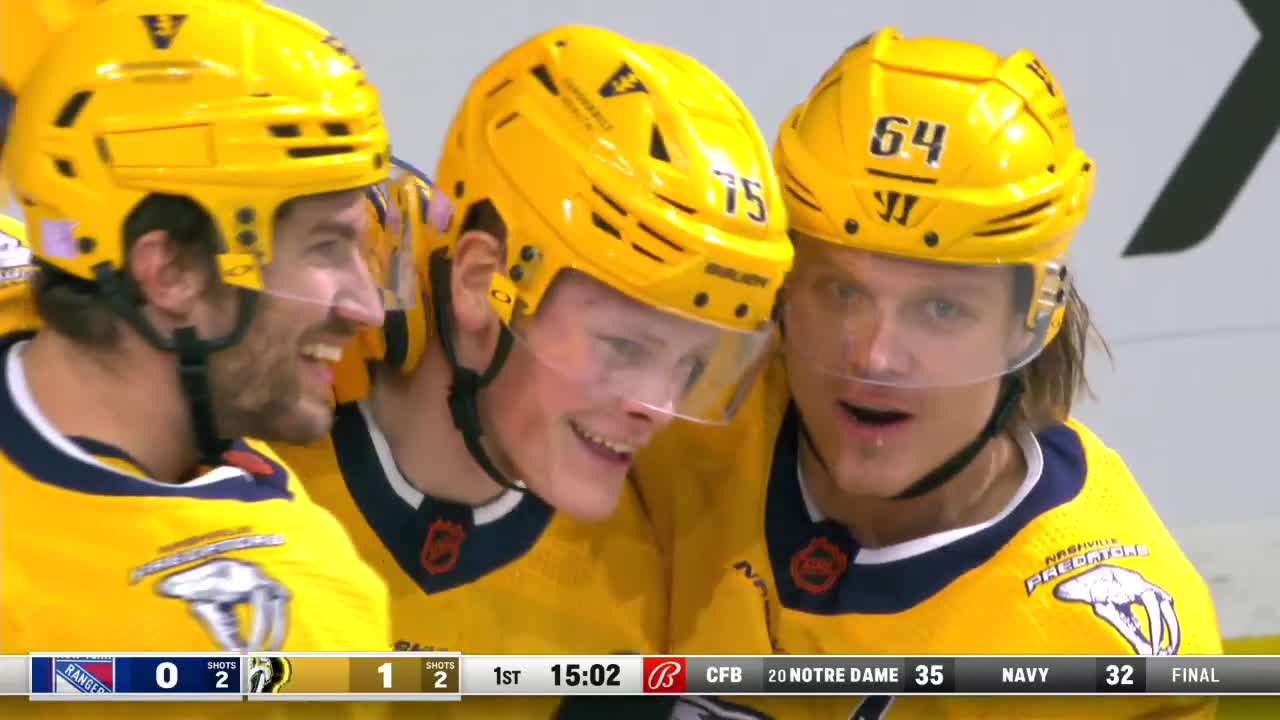 Parssinen scores in his NHL debut | Nashville Predators