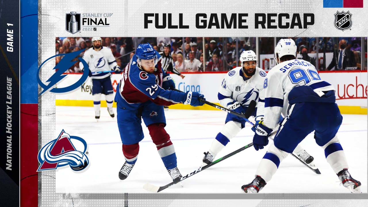 Avalanche use OT to defeat Lightning in Game 1 of Stanley Cup Final ...
