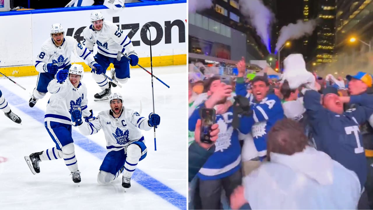 Toronto celebrates 1st Maple Leafs series victory in 19 years | NHL.com