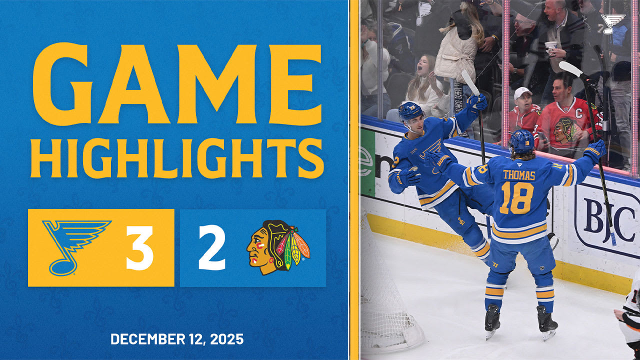 Highlights: STL 3, CHI 2 | St. Louis Blues
