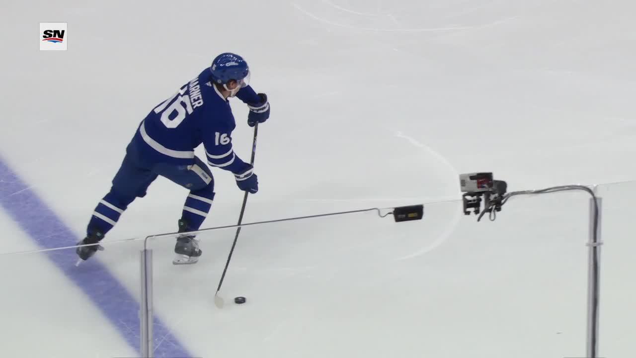 COL@TOR: Matthews scores goal against Mackenzie Blackwood | Toronto ...