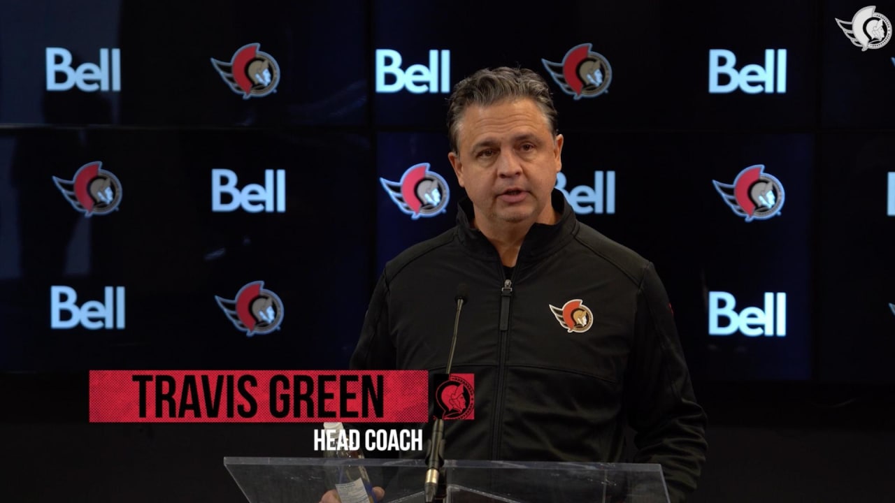 Travis Green Pregame Media vs PHI | Ottawa Senators