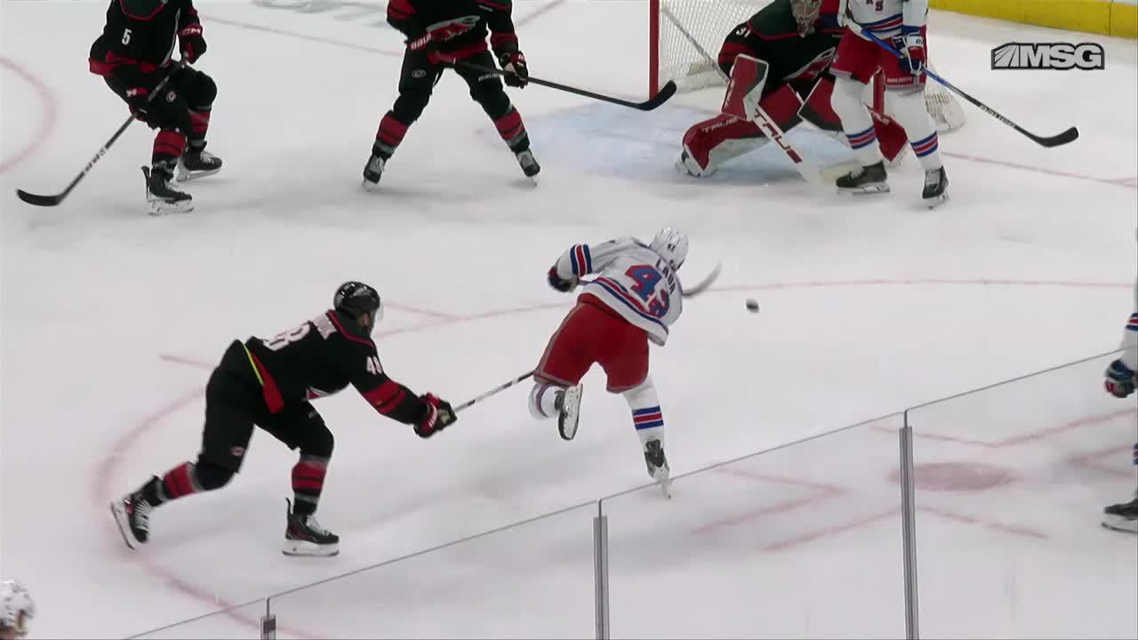 NYR@CAR: Laba scores goal against Frederik Andersen | New York Rangers