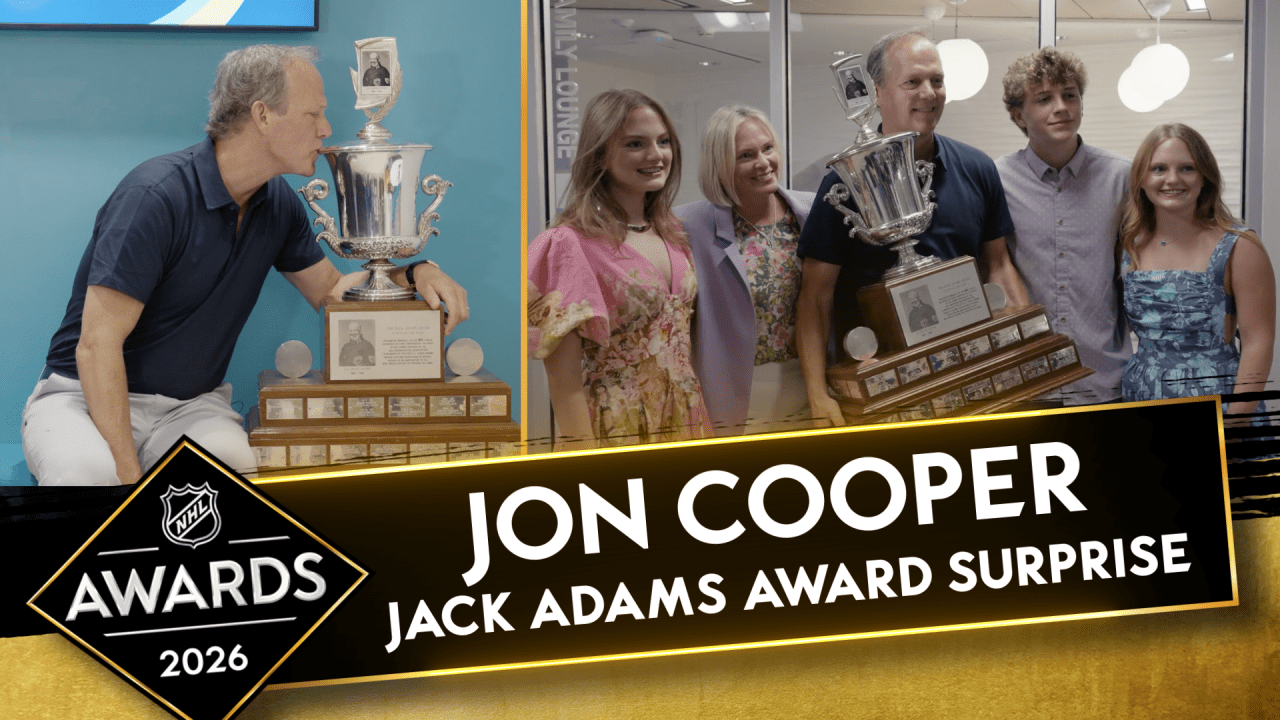 Jon Cooper surprised with Jack Adams Award | Tampa Bay Lightning