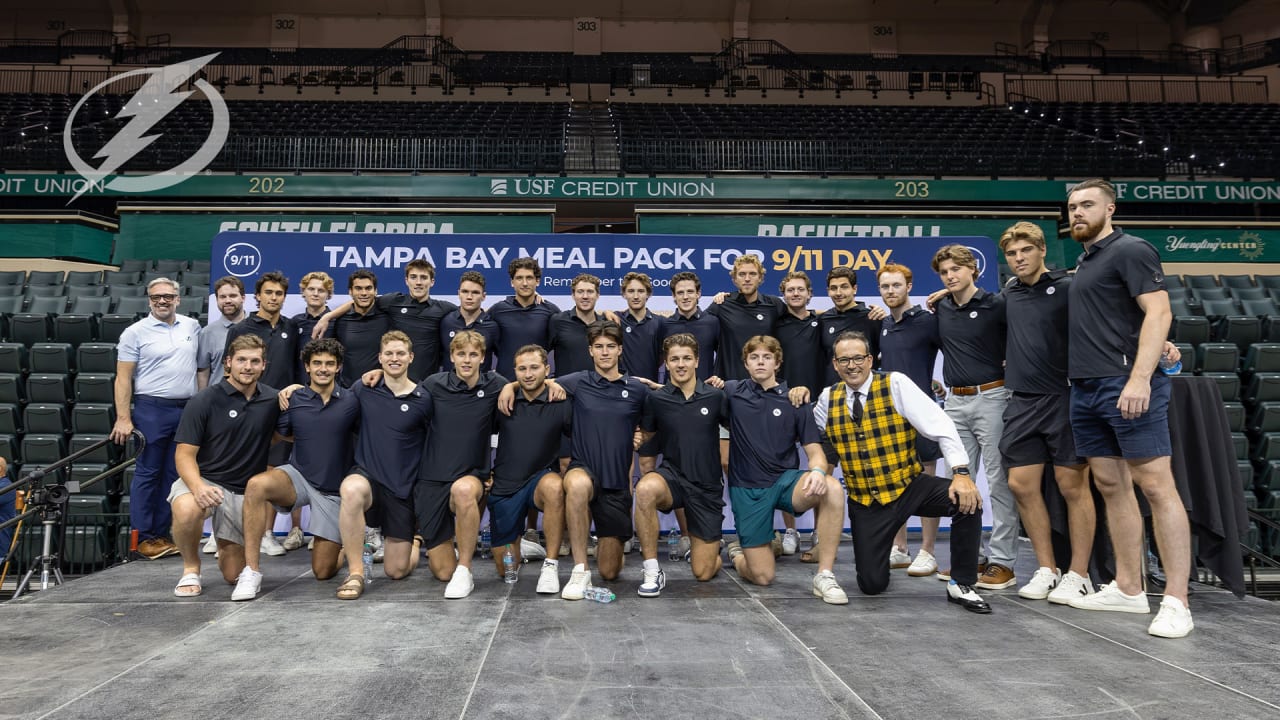 Lightning prospects give back on 9/11 Day by packing meals at Yuengling ...