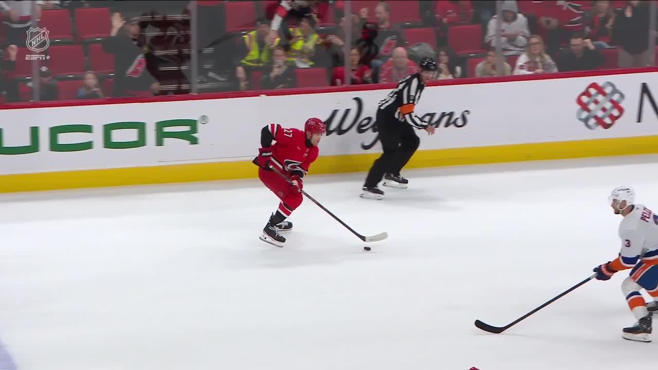 NYI@CAR: Stankoven scores goal against David Rittich | Carolina Hurricanes