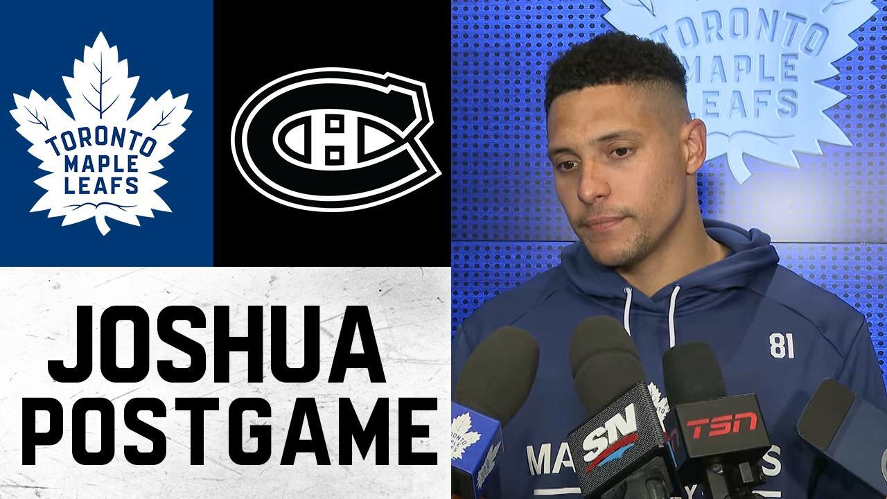 Dakota Joshua | Post Game | Toronto Maple Leafs