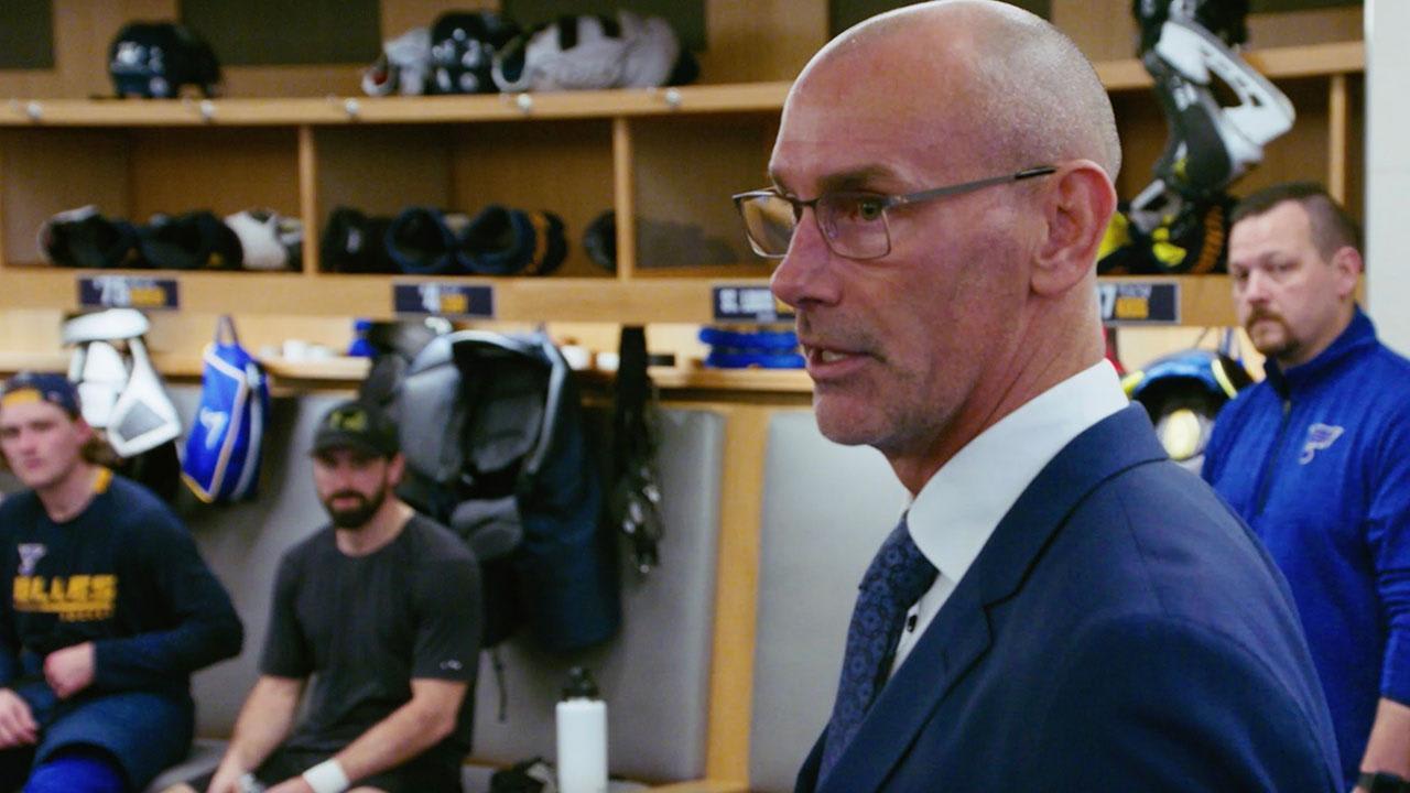 Bannister speaks after first win | St. Louis Blues