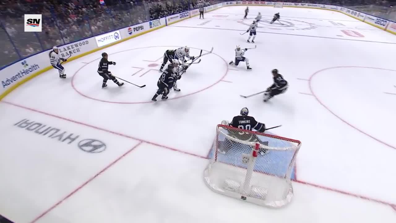 TOR@TBL: Tavares scores goal against Matt Tomkins | Toronto Maple Leafs
