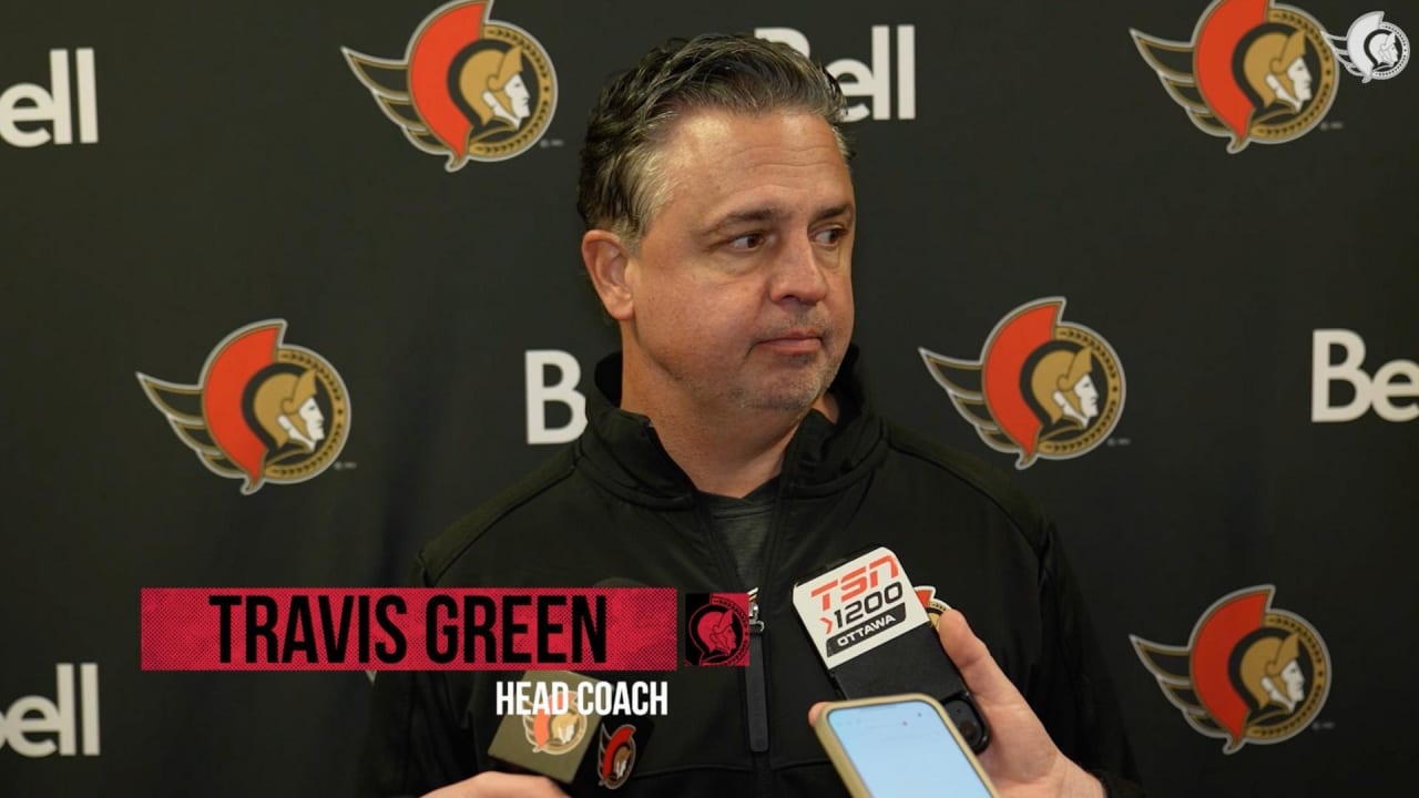 Travis Green Pregame Media vs BUF | Ottawa Senators