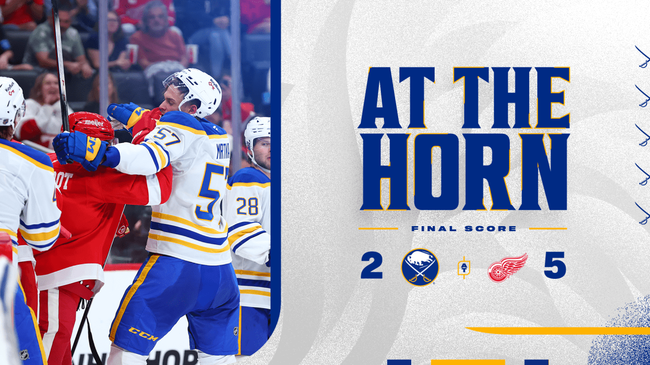 At the Horn | Red Wings 5 - Sabres 2 | Buffalo Sabres