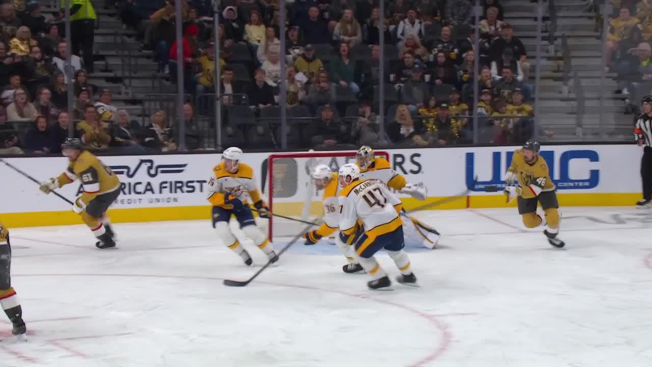 NSH@VGK: Stone scores PPG against Justus Annunen | Vegas Golden Knights