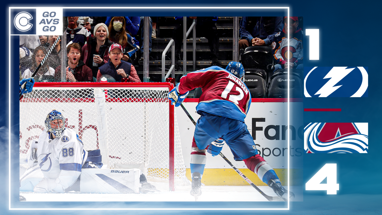 Johansen scores twice, Avalanche defeat Lightning | Colorado Avalanche