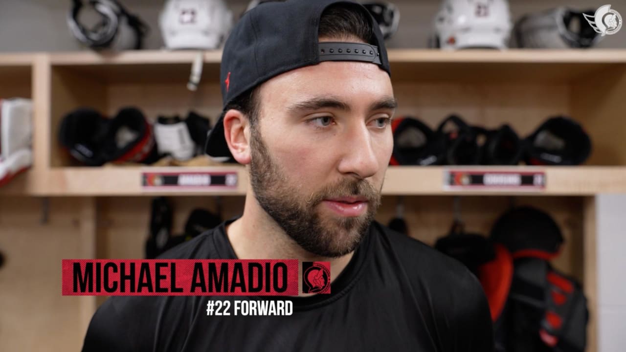 Michael Amadio Pregame Media vs CAR | Ottawa Senators