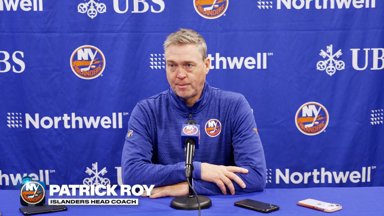 Practice 2/14: Patrick Roy | New York Islanders