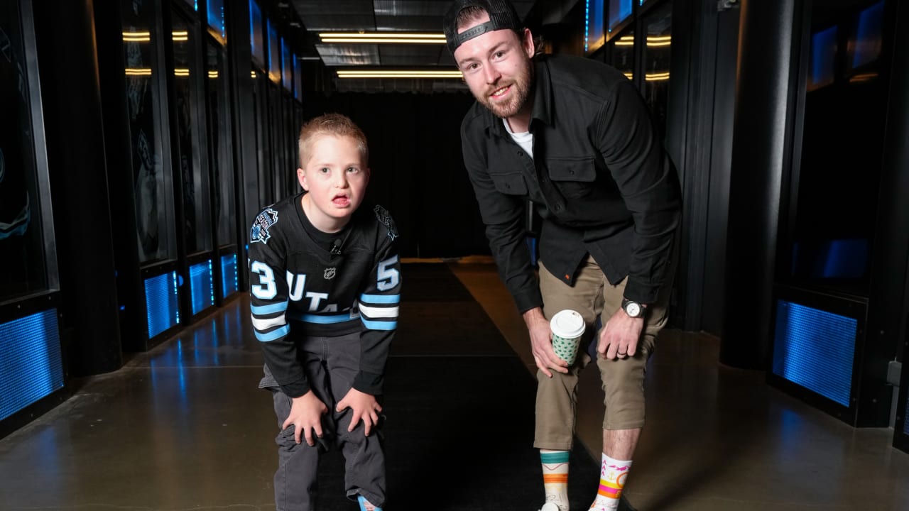 Carcone Continues Support of Welles, World Down Syndrome Day | Utah Mammoth