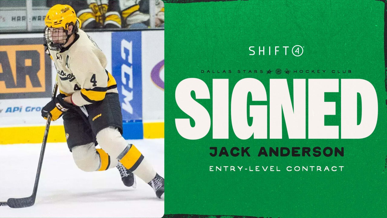 Dallas Stars sign defenseman Jack Anderson to two-year, entry-level ...
