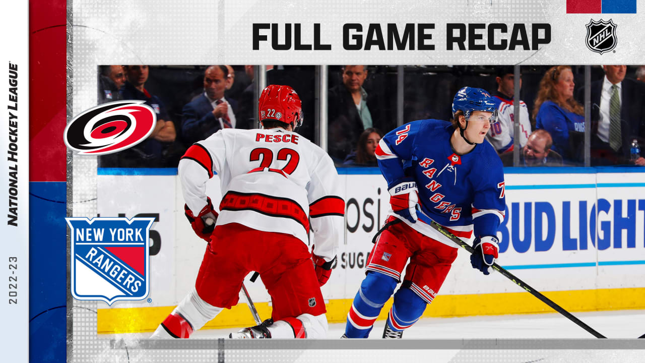 Recap: NYR 5, CAR 3 | New York Rangers