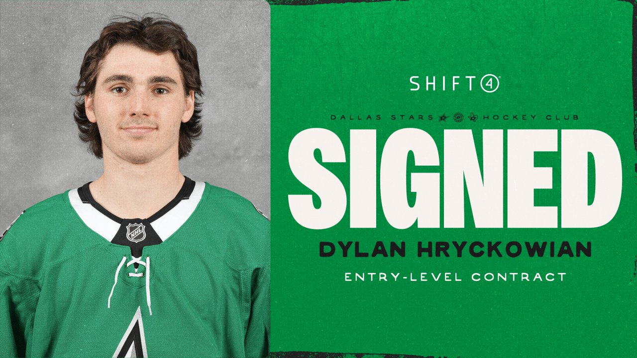 Dallas Stars sign forward Dylan Hryckowian to two-year, entry-level ...