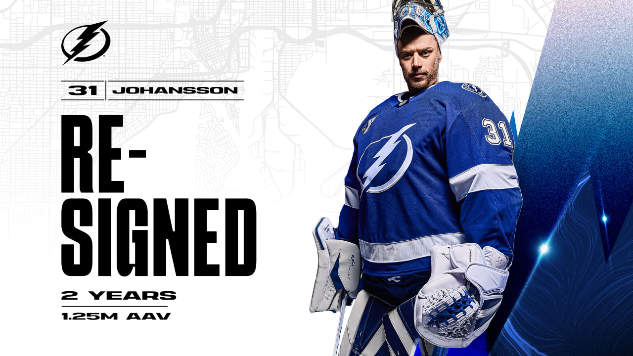 Lightning sign G Jonas Johansson to a two-year contract extension ...