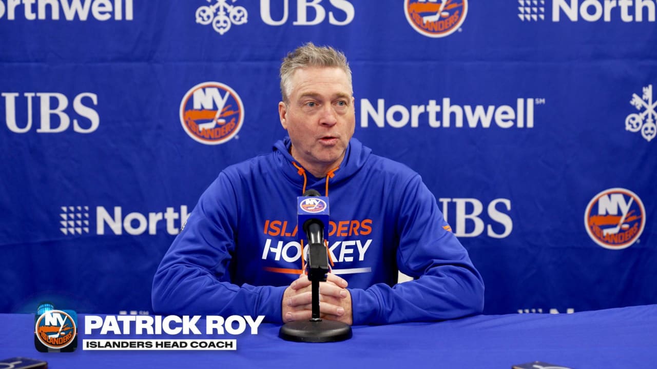 Practice 03/01: Patrick Roy | New York Islanders