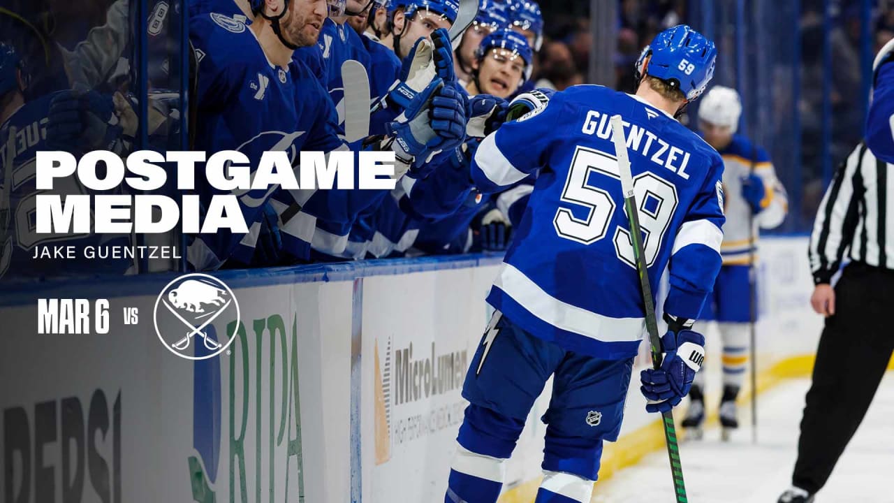 Jake Guentzel | Postgame vs Buffalo Sabres | Tampa Bay Lightning
