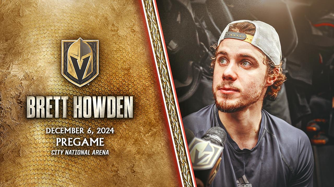 Brett Howden antes del partido del 6 de diciembre | Vegas Golden Knights