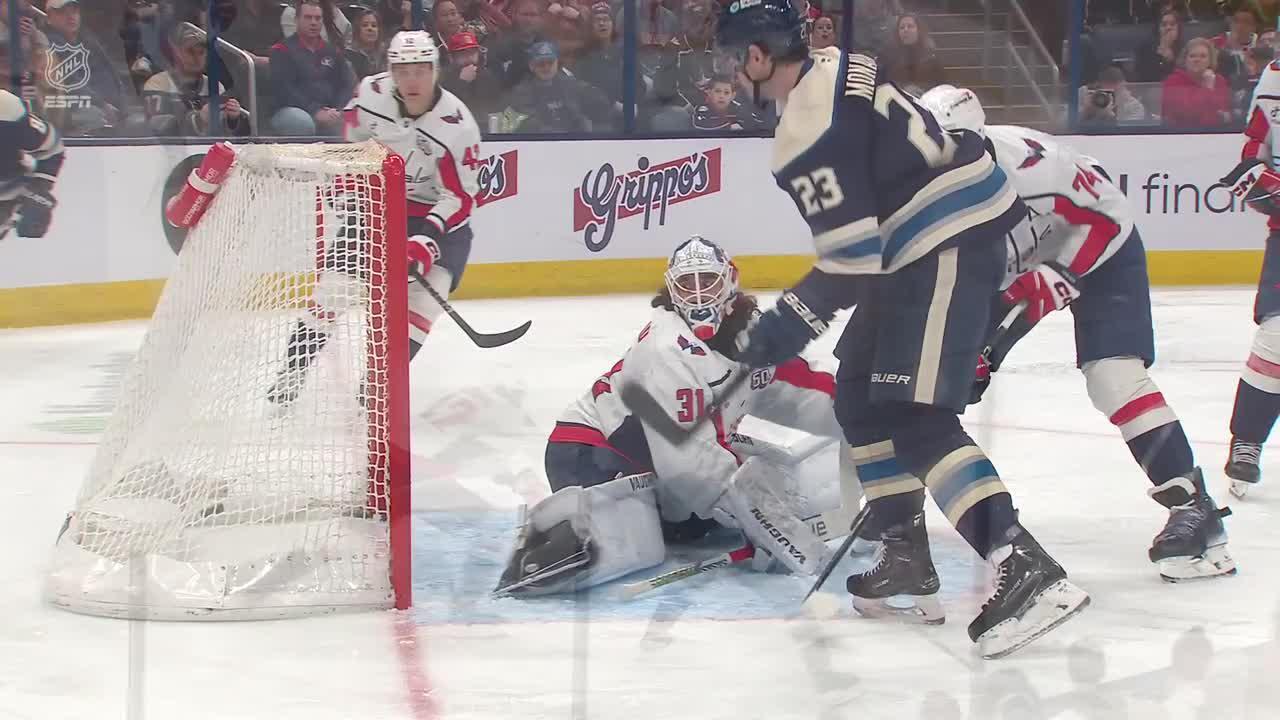 WSH@CBJ: Monahan scores goal against Hunter Shepard | Columbus Blue Jackets