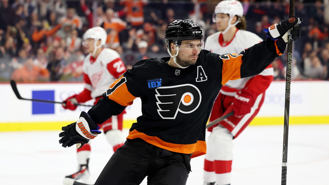 Laughton scores all 4 goals for Flyers in win against Red Wings | NHL.com