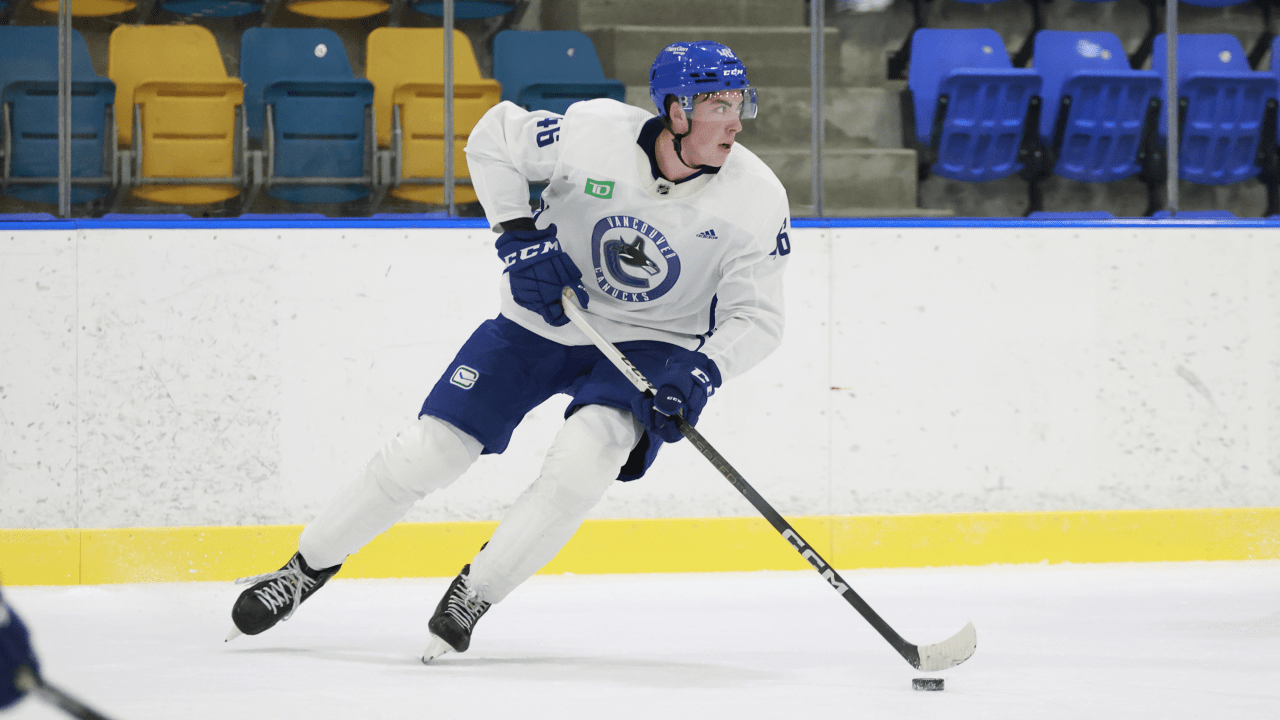 Building Blue: The Growth in Vilmer Alriksson's Game | Vancouver Canucks