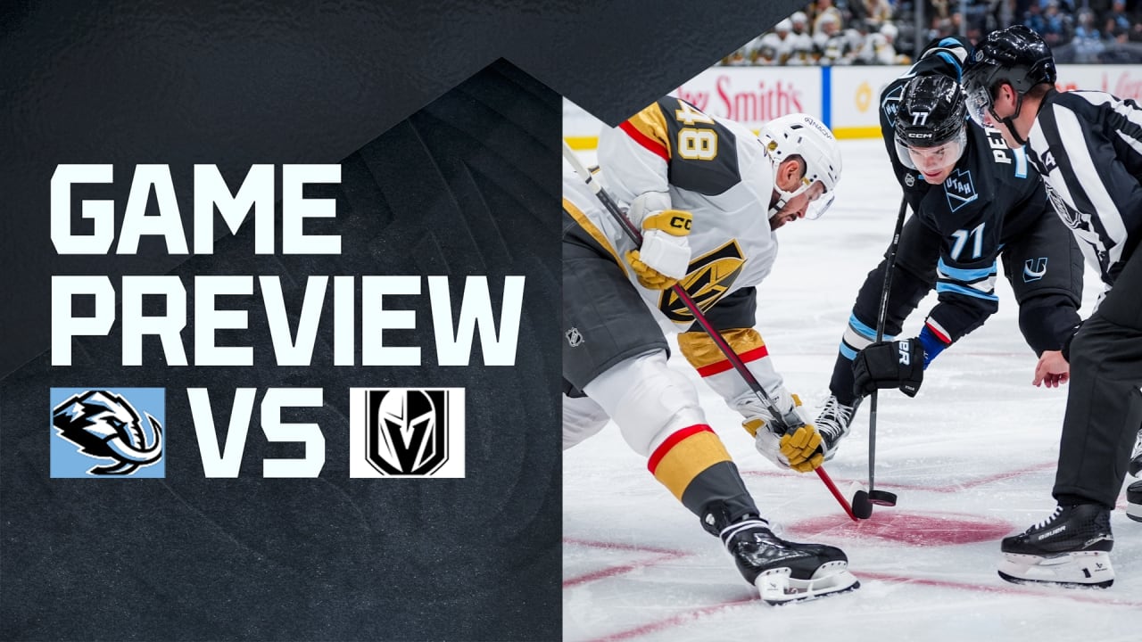 Mammoth Host Golden Knights for Monday Matchup | Utah Mammoth