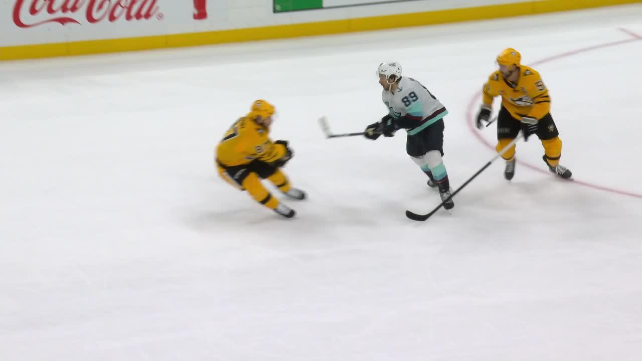 SEA@PIT: Montour scores goal against Sergey Murashov | Seattle Kraken