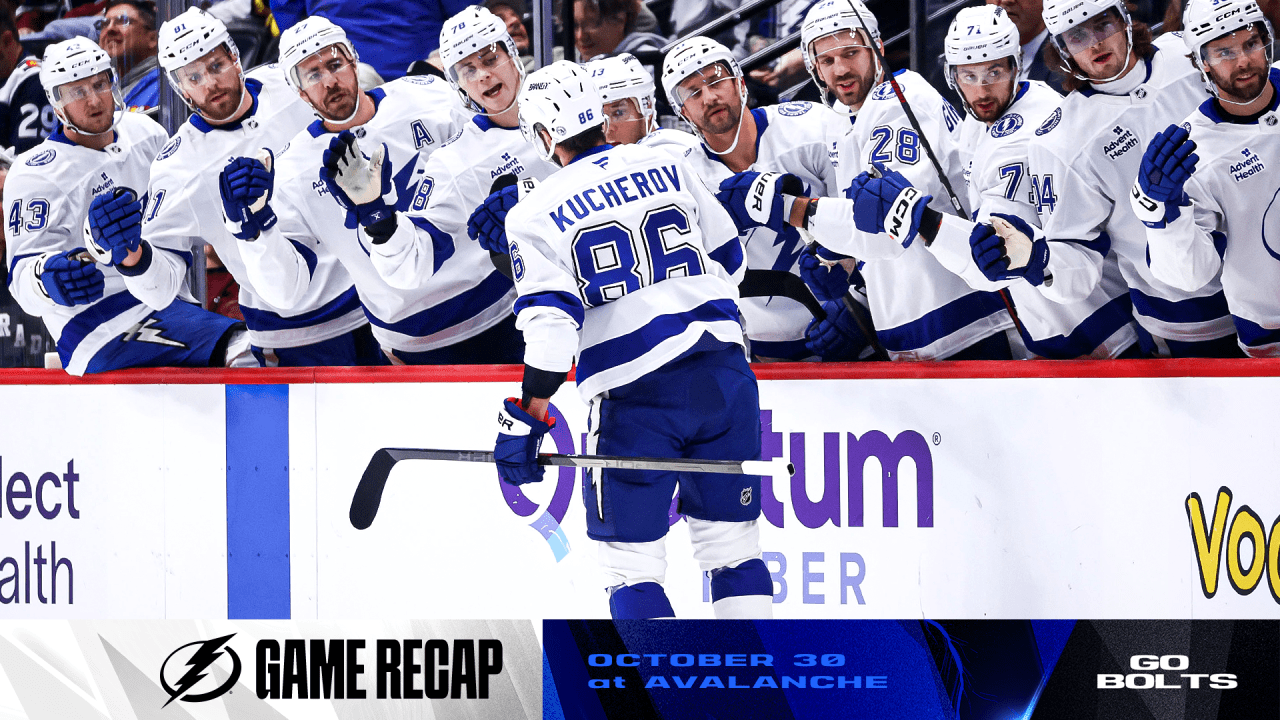 Recap: Lightning 5, Avalanche 2 | Tampa Bay Lightning