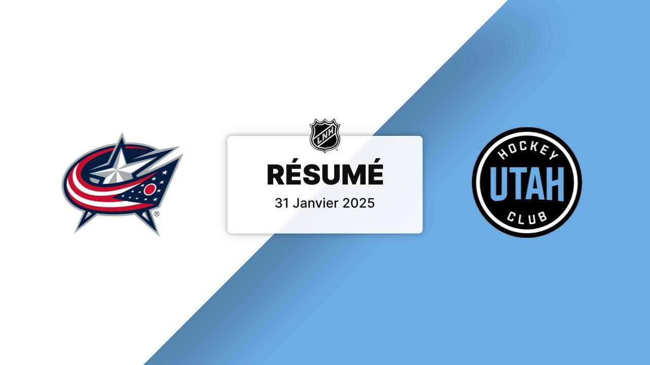 CBJ vs UTA | Résumé 31/01/25 | LNH.com