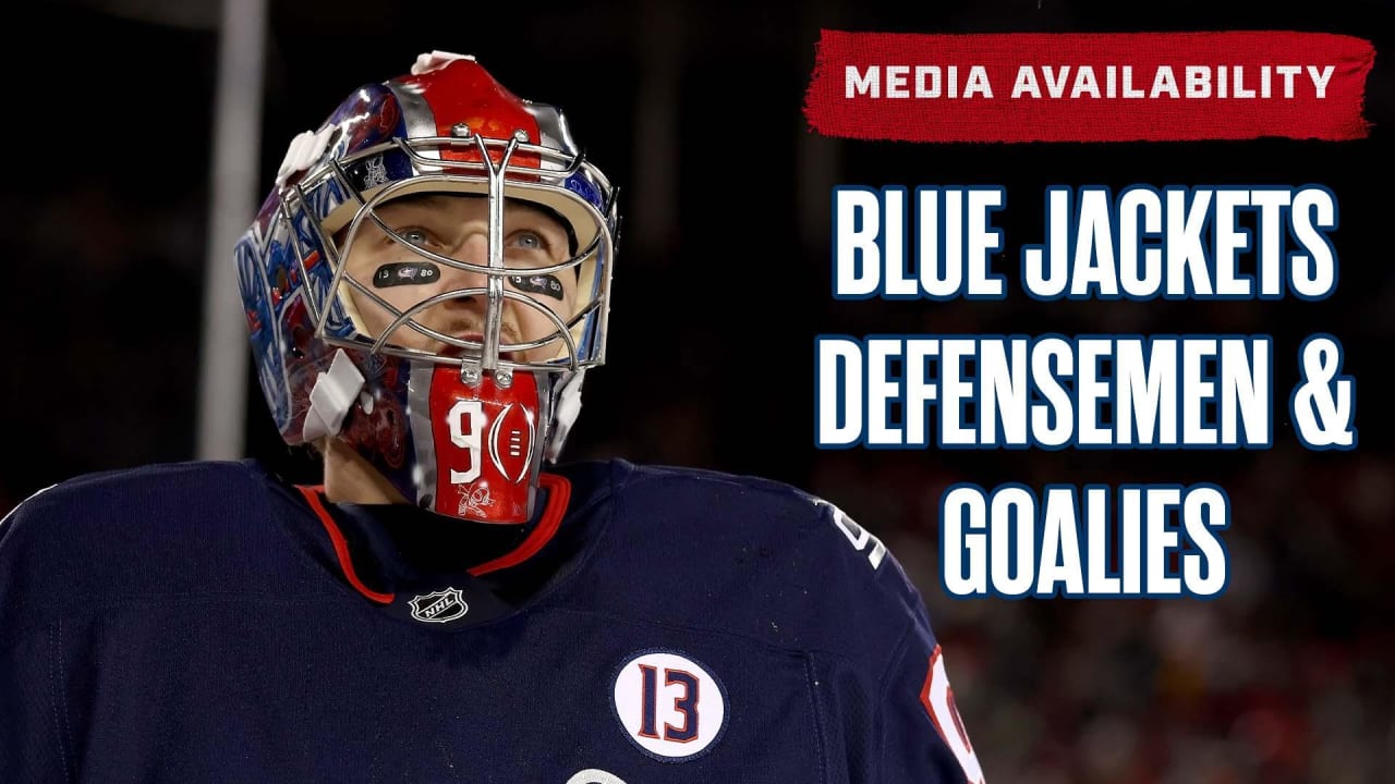 Blue Jackets Defensemen and Goalies | Exit Day Media Availability ...