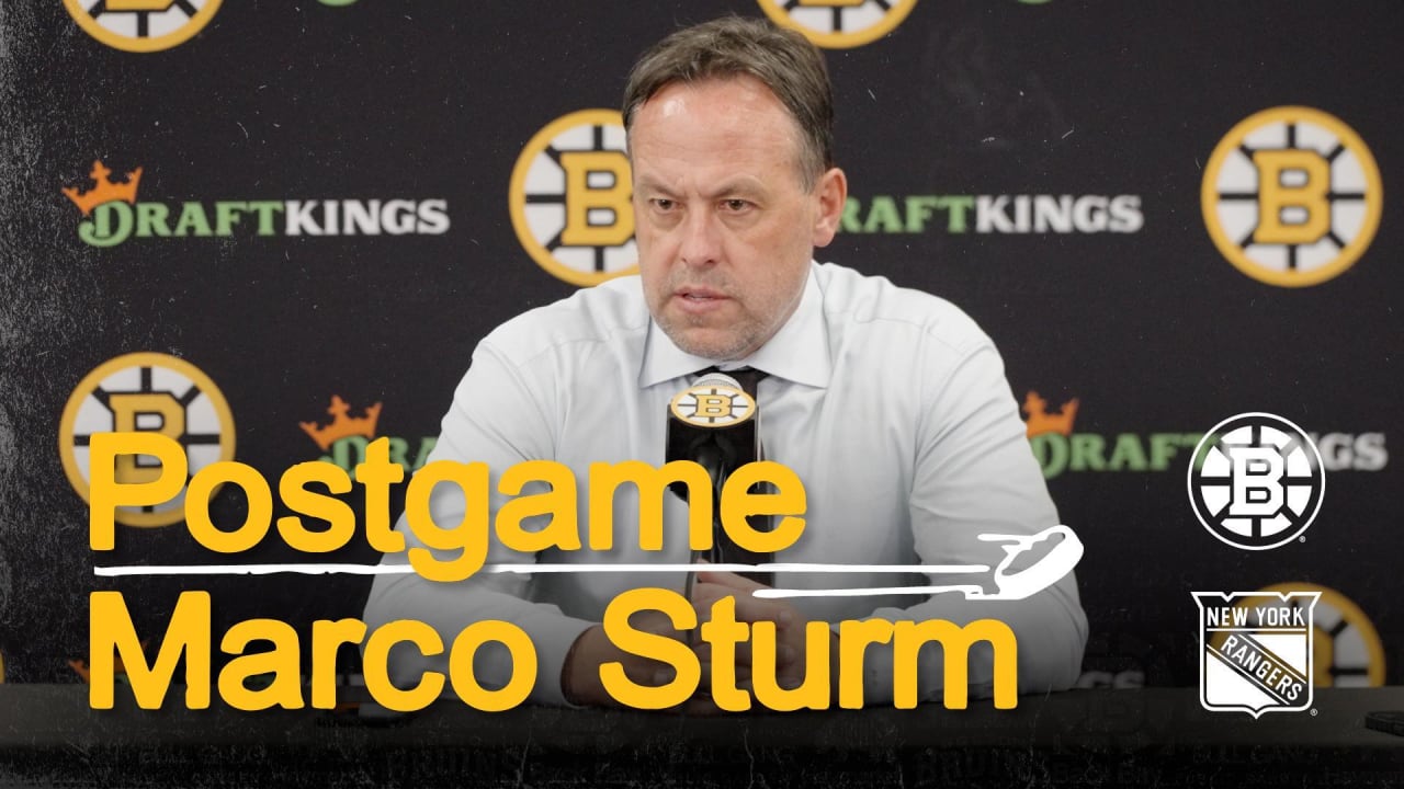 Press Room: Marco Sturm | Boston Bruins