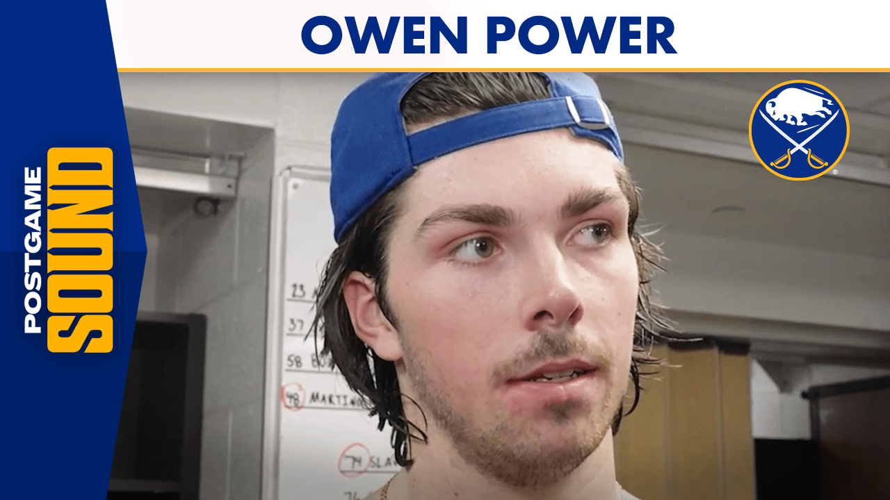Owen Power Postgame at CAR | Buffalo Sabres
