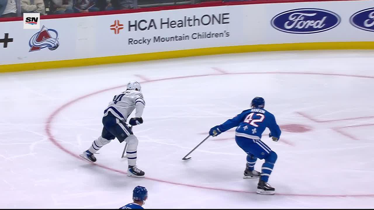 TOR@COL: Matthews scores goal against Trent Miner | Toronto Maple Leafs