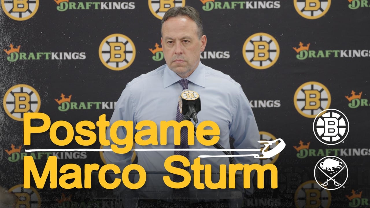 Press Room: Marco Sturm | Boston Bruins