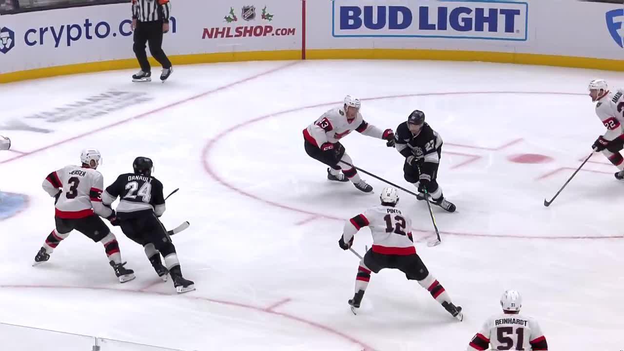 OTT@LAK: Fiala scores goal against Anton Forsberg | Los Angeles Kings