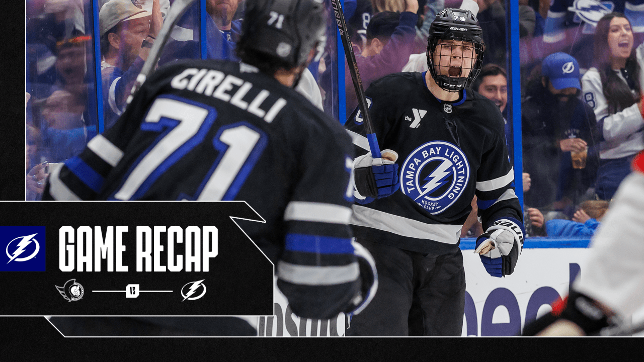 Recap: Lightning 4, Senators 2 | Tampa Bay Lightning