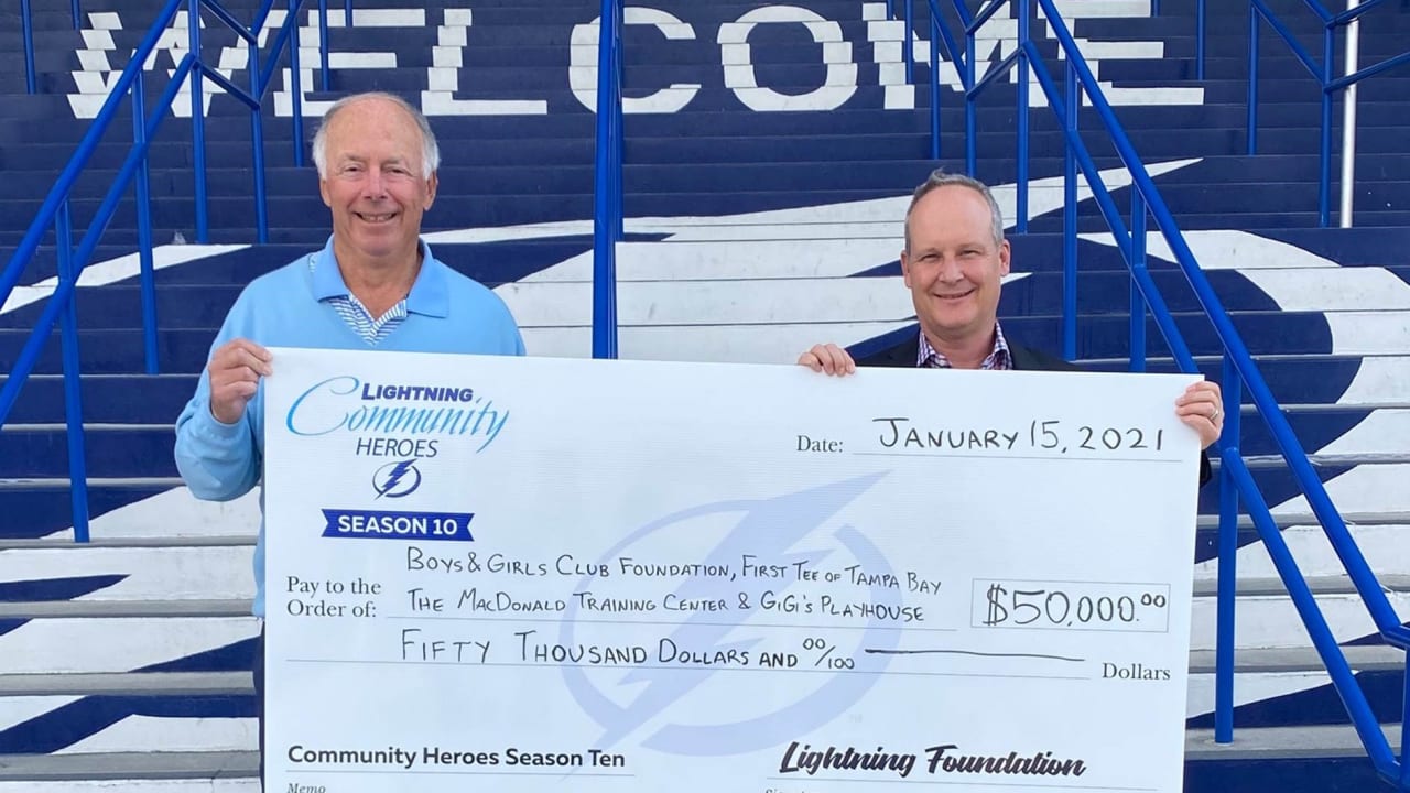 Bob Basham honored as Lightning Community Hero | Tampa Bay Lightning