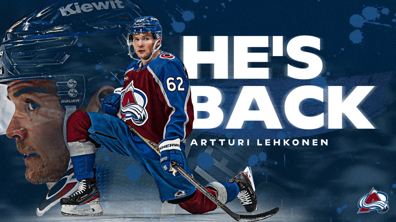 Artturi Lehkonen Set to Make 2024-25 Debut | Colorado Avalanche