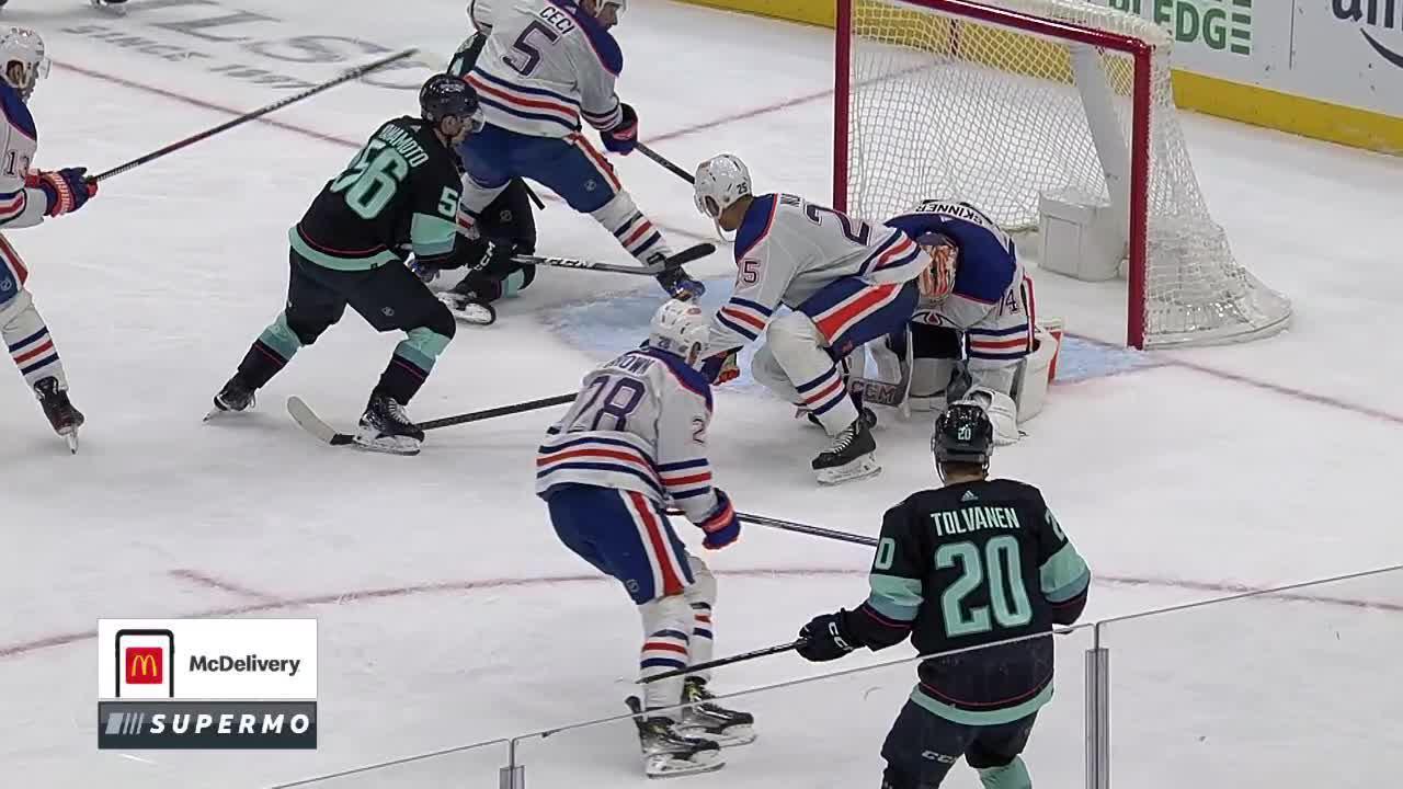 EDM@SEA: Tolvanen scores goal against Edmonton Oilers | Seattle Kraken
