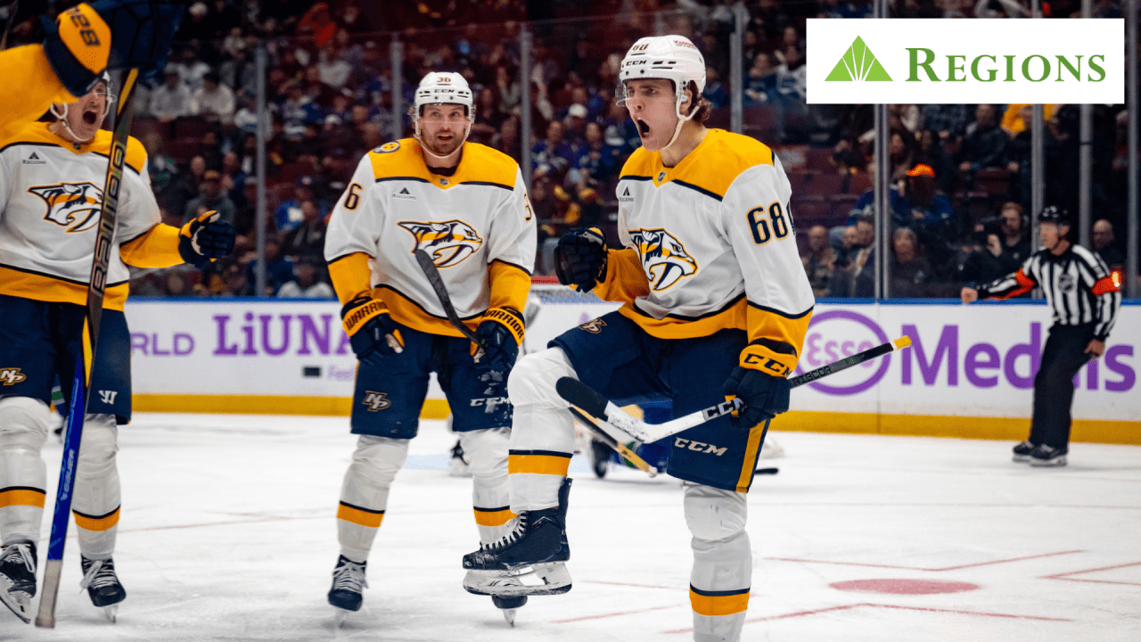 Stamkos Tallies Twice, L'Heureux Scores First NHL Goal to Lead Preds ...