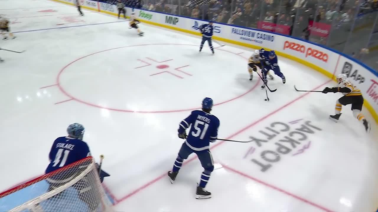 BOS@TOR: Arvidsson scores goal against Anthony Stolarz | Boston Bruins