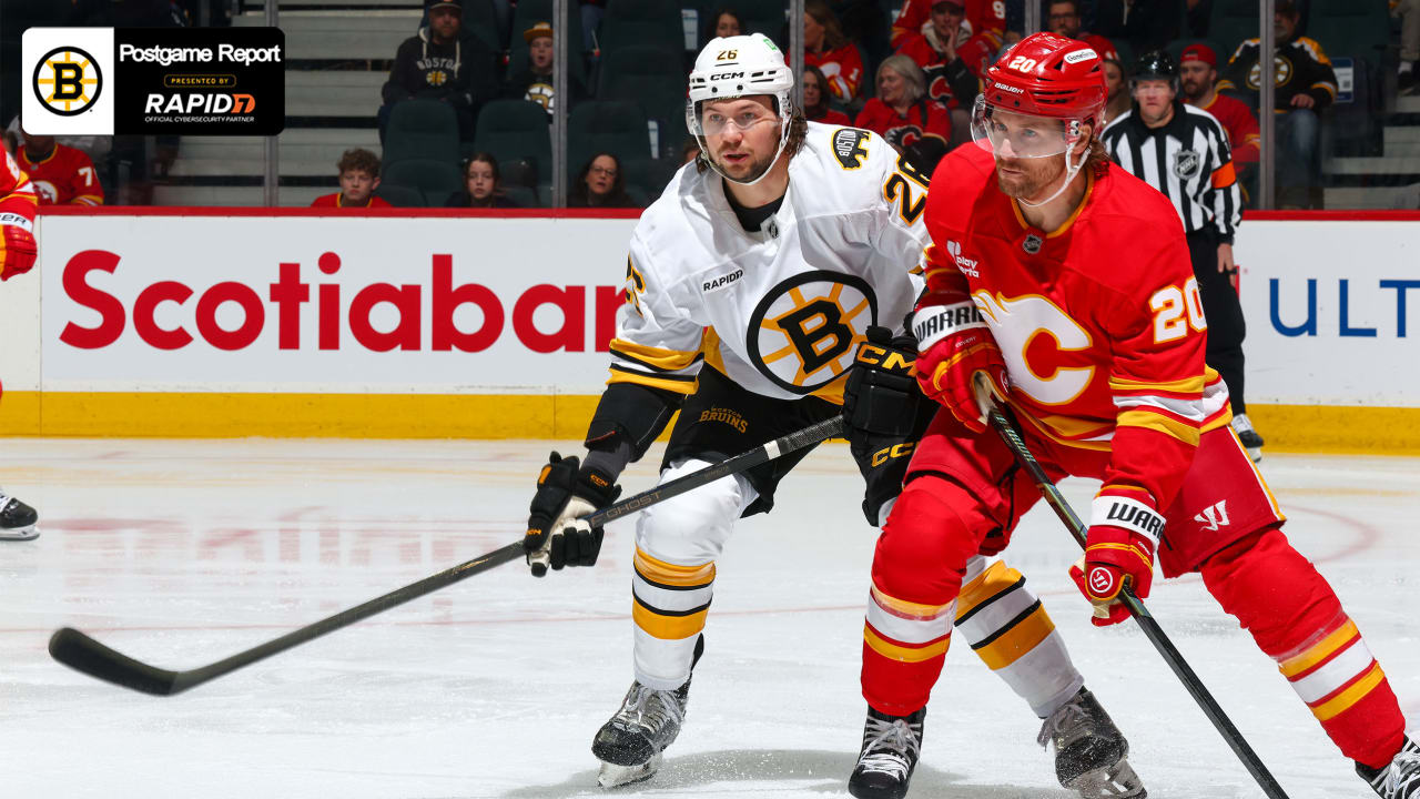Bruins Earn a Point in OT Loss Against Flames | Boston Bruins